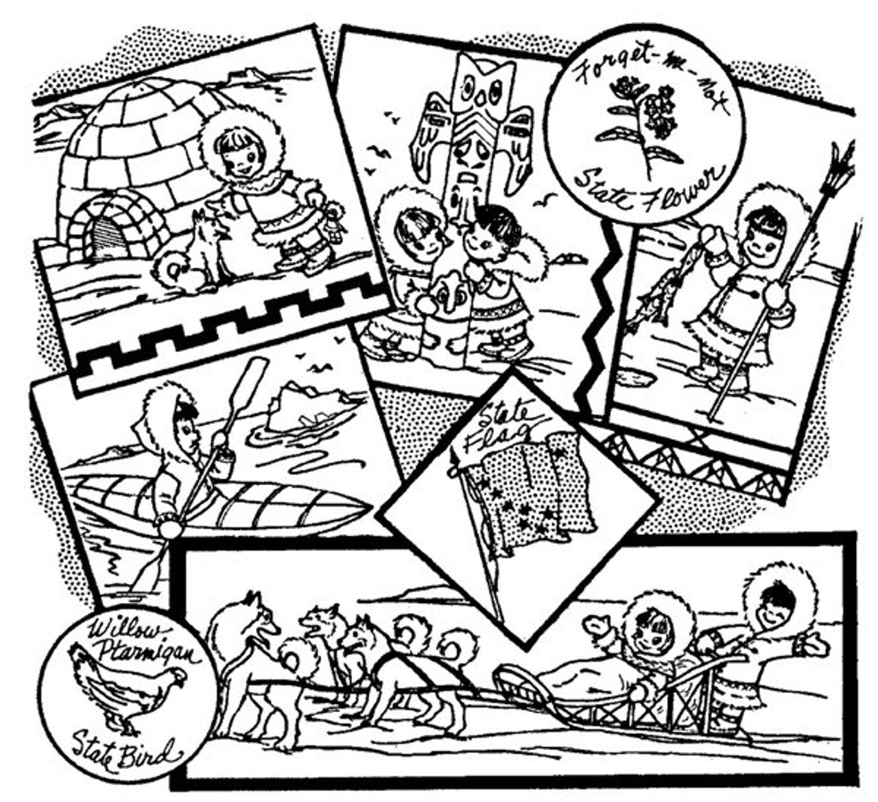 Embroidery, Transfer Pattern, Aunt Martha's, 3965 Eskimo Cuties, Hot I ...