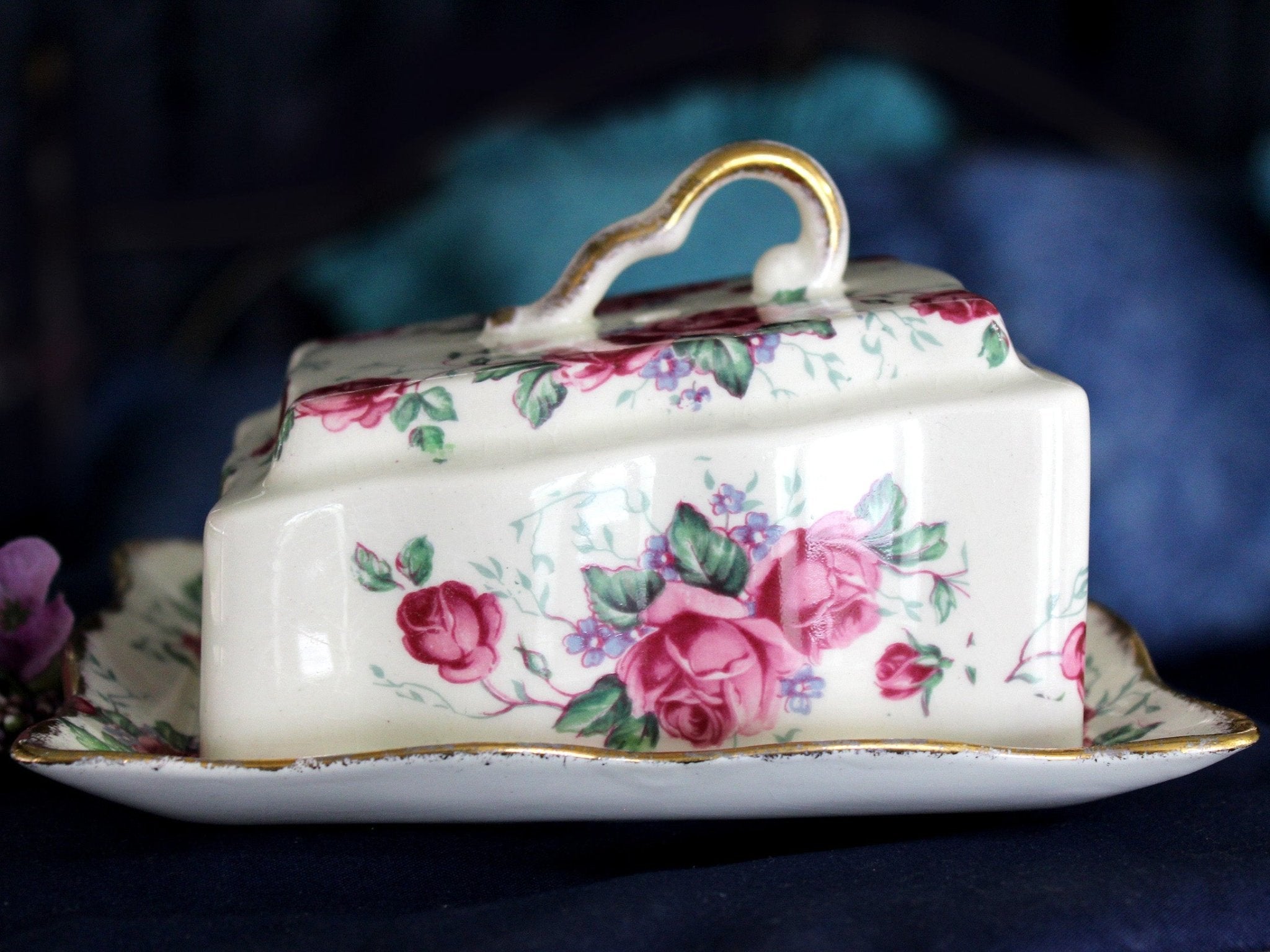 James Kent Cheese Dish and Platter, Antique Cheese or Butter Dish 1602 ...