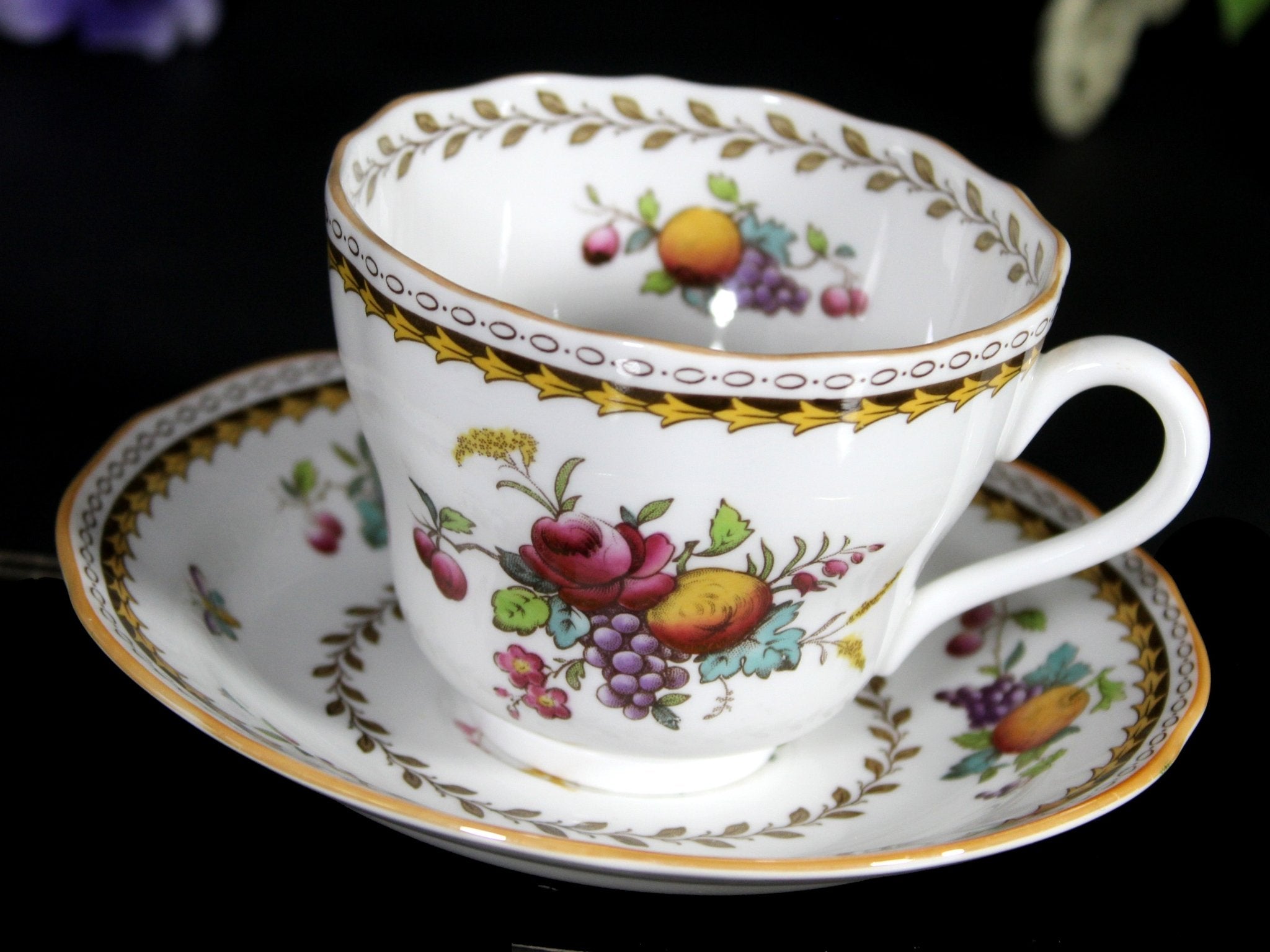 Spode Rockingham | Tea Cup and Saucer | Porcelain Teacups -J – The ...