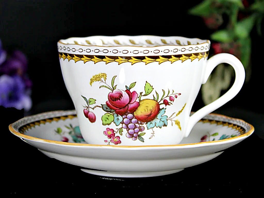 Spode Rockingham | Tea Cup and Saucer | Porcelain Teacups -J – The ...
