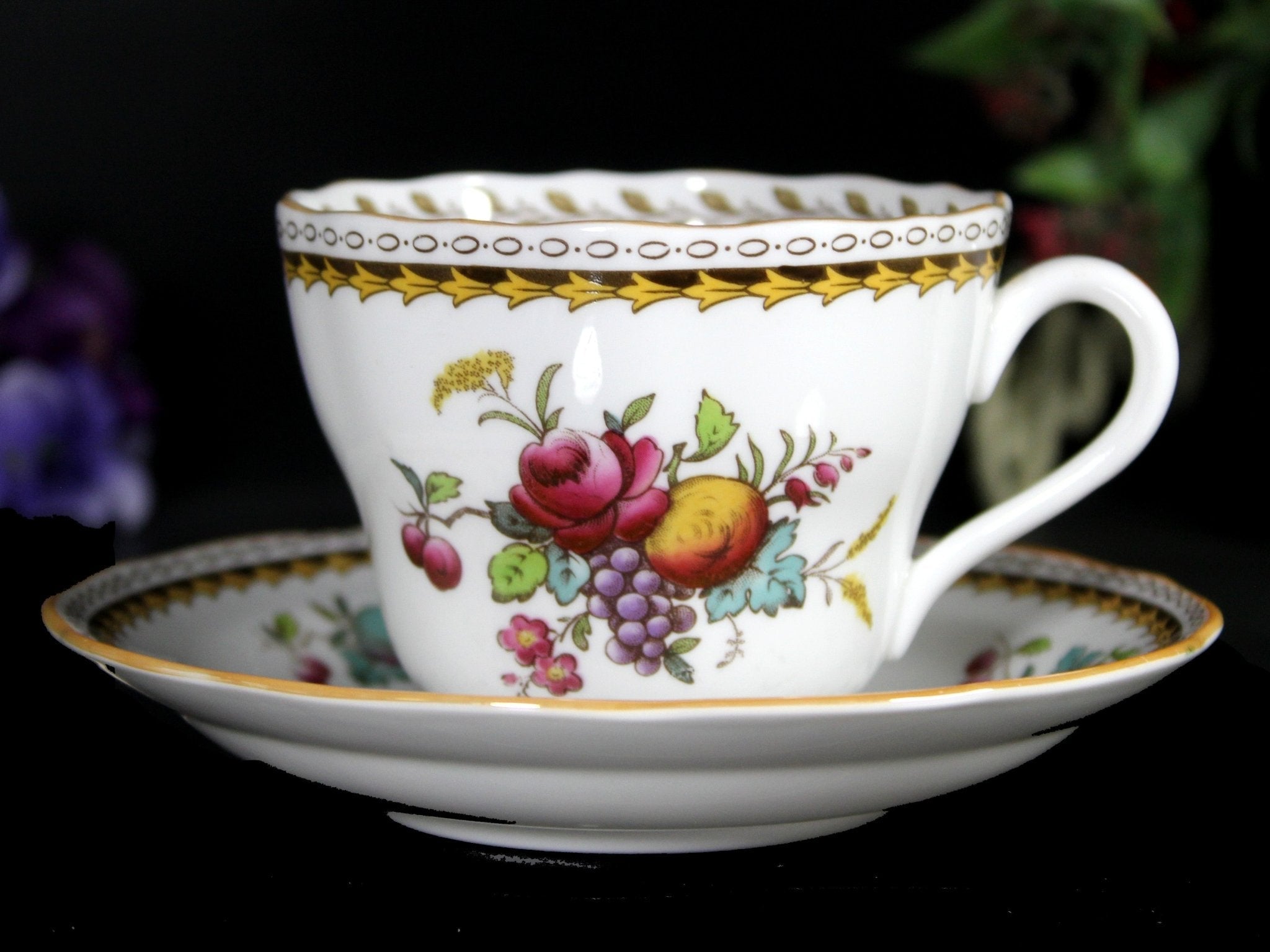 Spode Rockingham | Tea Cup and Saucer | Porcelain Teacups -J – The ...