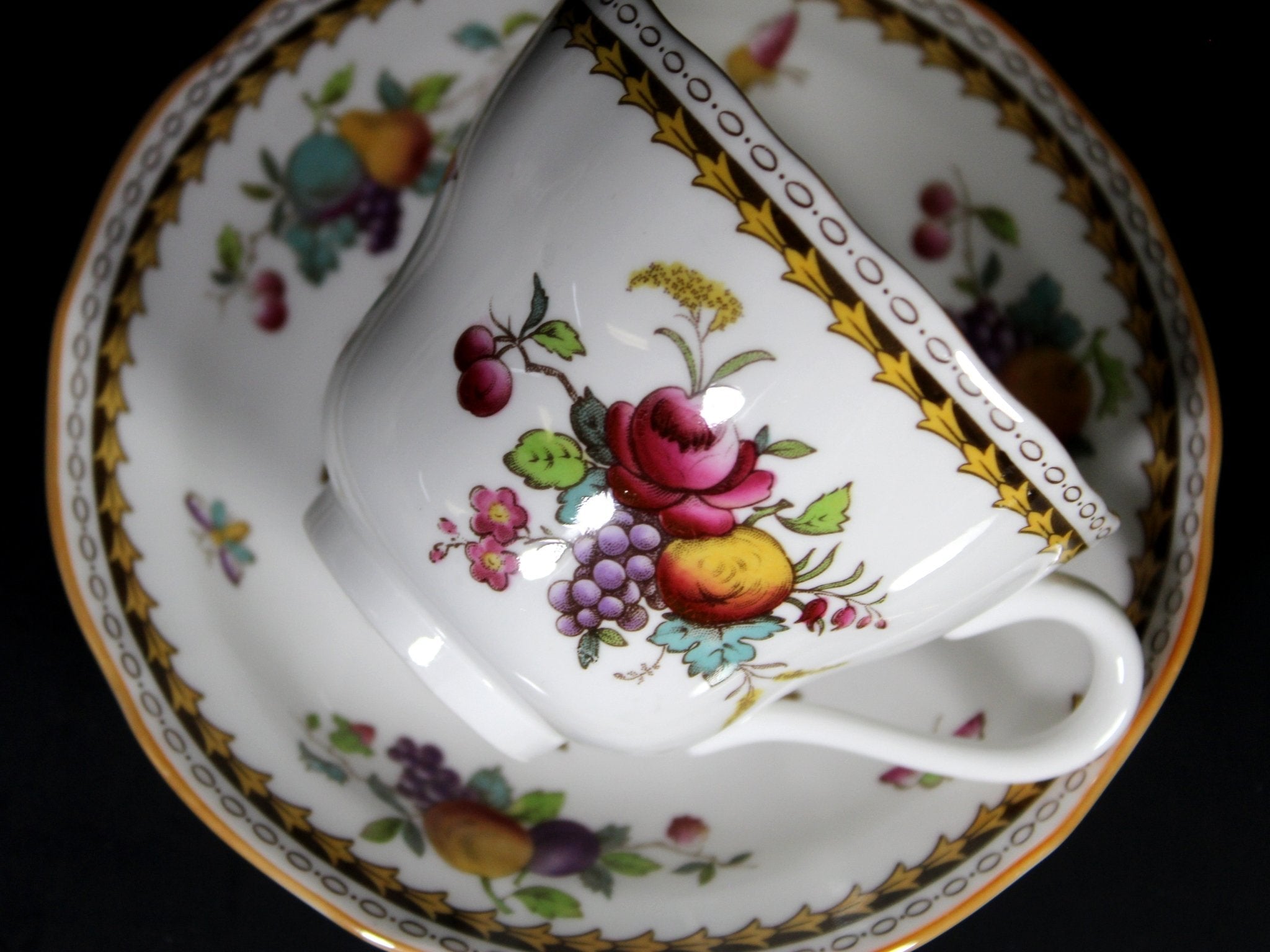 Spode Rockingham | Tea Cup and Saucer | Porcelain Teacups -J – The ...